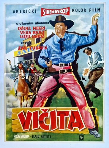 WICHITA WYATT EARP WESTERN JOEL McCREA 1955 VINTAGE RARE YUGO MOVIE ...
