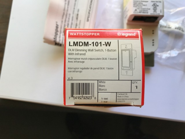 WattStopper LMDM-101-W Digital Dimming Wall Switch - White for sale ...