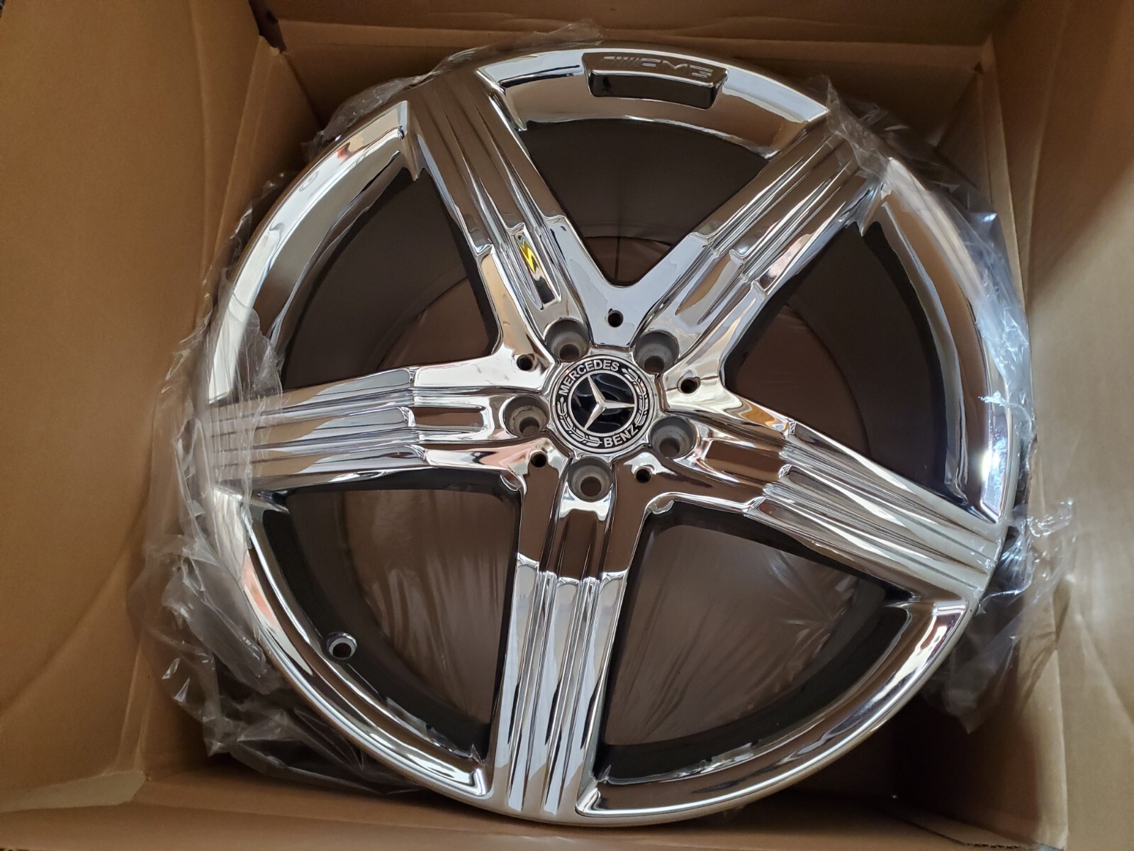 Original 20" Mercedes AMG Wheels OEM Rims Chrome S63 S550 S600 CL63 ...