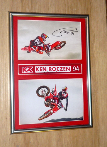 Ken Roczen Motocross Supercross Motorbike Motorcycle Signed Silver ...