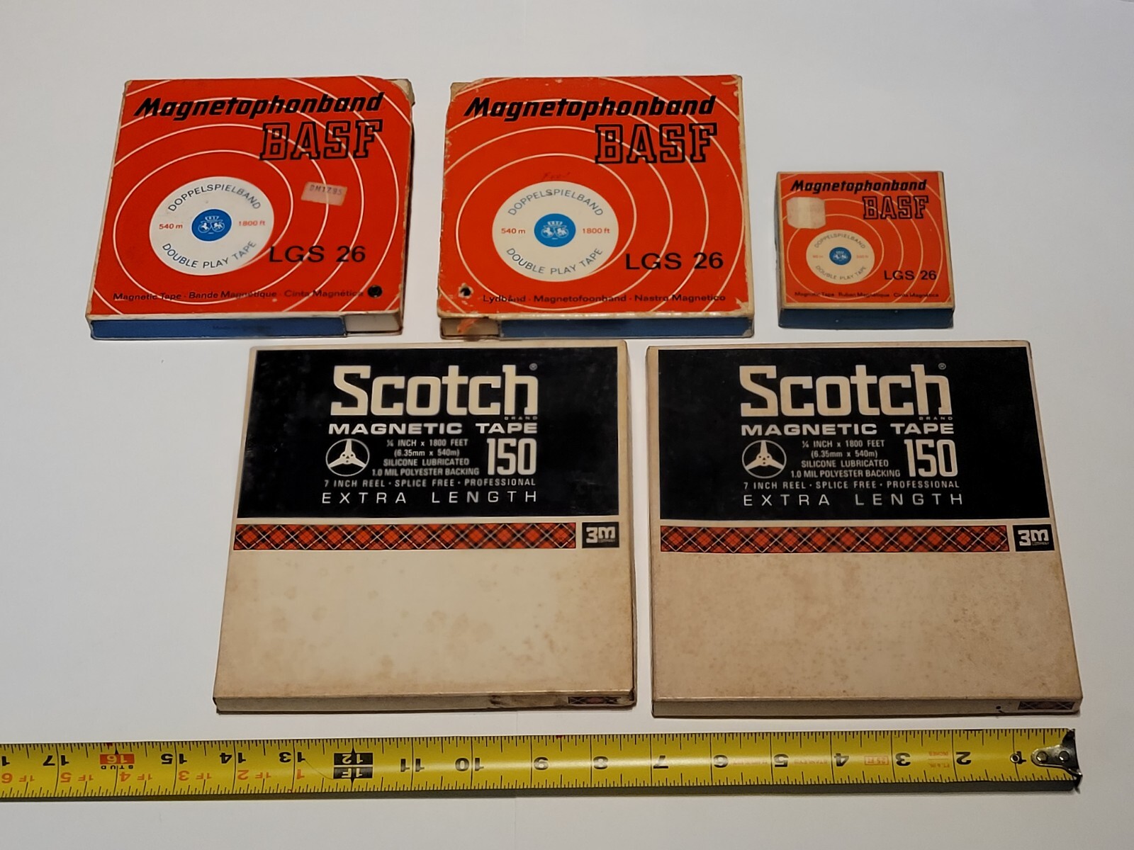 Magnetophonband BASF LGS 26 Lot + Extras Germany Vintage Magnetic Tape ...