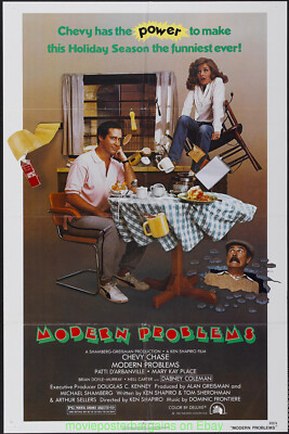 MODERN PROBLEMS MOVIE POSTER Original 981 Folded 27x41 CHEVY CHASE 1981 ...