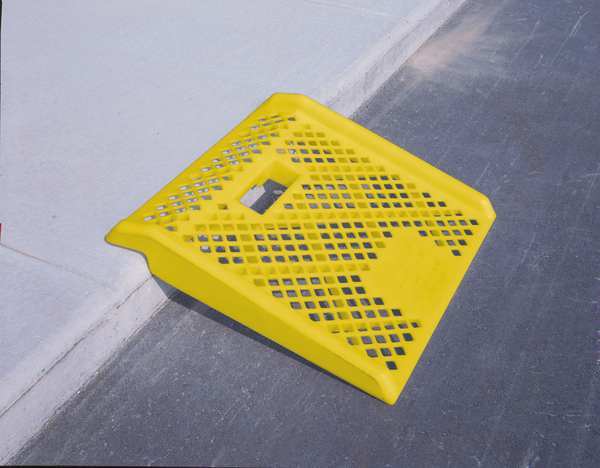 Eagle 1794 High Density Polyethylene Curb Ramp Yellow 1000 Lbs Load ...