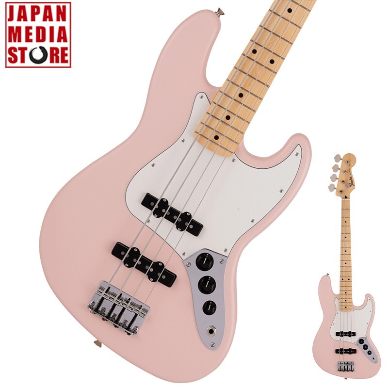 Fender Made in Japan Junior Collection Jazz Bass Satin Shell Pink Bass ...
