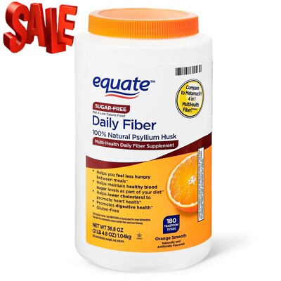 Sugar-Free Daily Fiber Powder, Orange Smooth, 36.8 oz | eBay