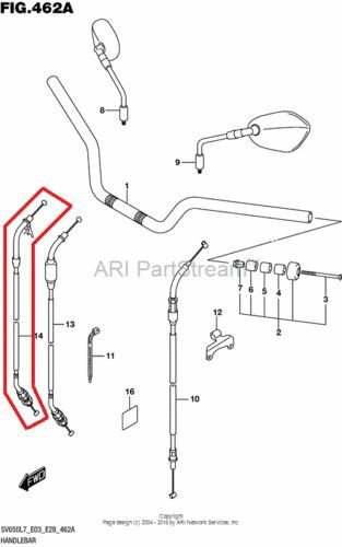 NEW OEM SUZUKI SV650 SV 650 THROTTLE CABLE 2 | eBay