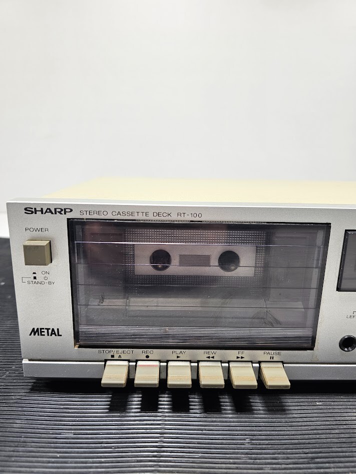 Sharp RT-100 Stereo Cassette Deck Metal Tape - Used, Working, Vintage ...