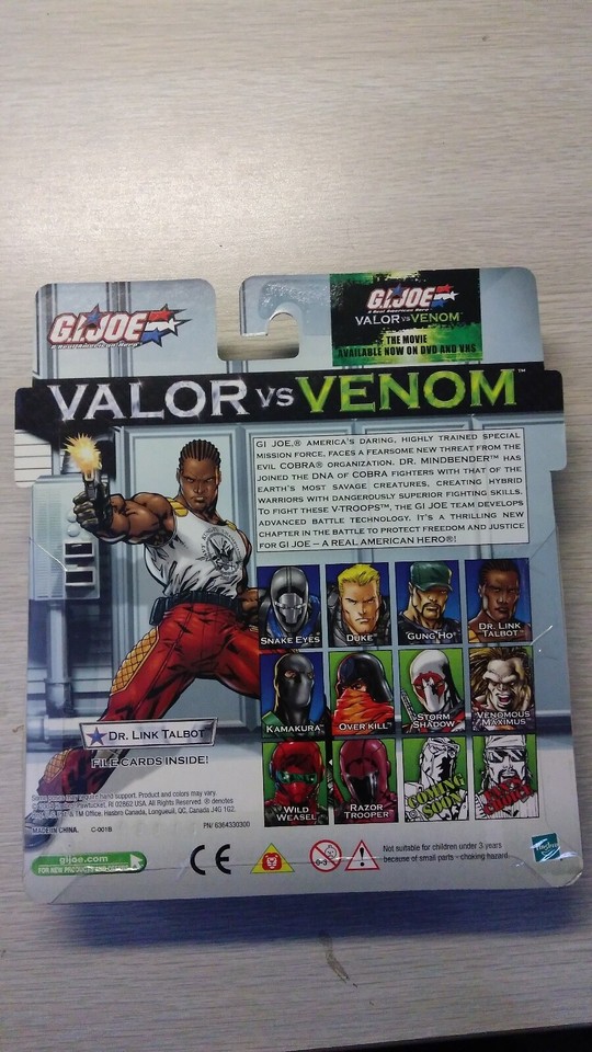 GI Joe Valor vs Venom 2-pack Cobra Dr. Link Talbot & Night Creeper ...