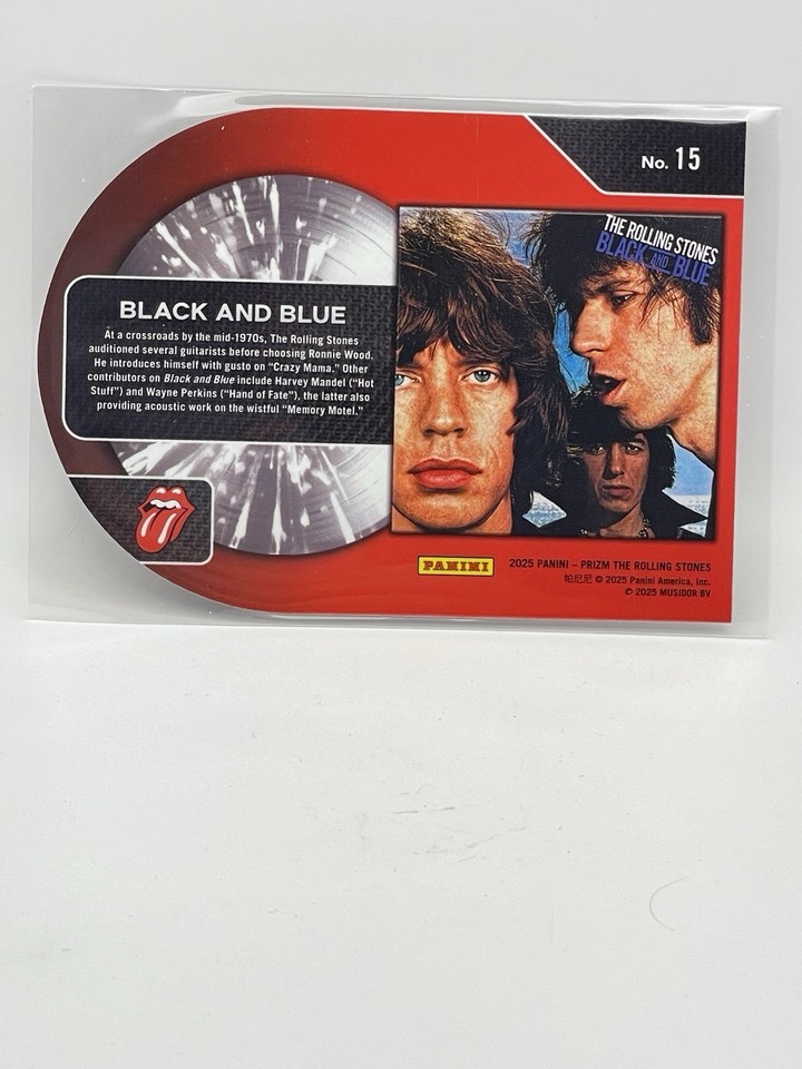 2025 Panini Prizm The Rolling Stones - Album Die-Cut "Black and Blue ...