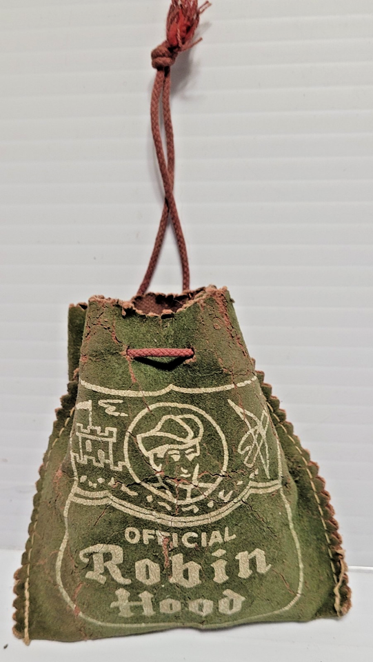 VINTAGE OFFICIAL ROBIN HOOD MARBLE BAG W/MARBLES | eBay