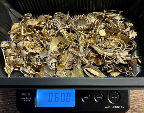 600 Grams Scrap Gold Filled Mixed Lot Of Various Fineness 10K, 12K, 14k ...