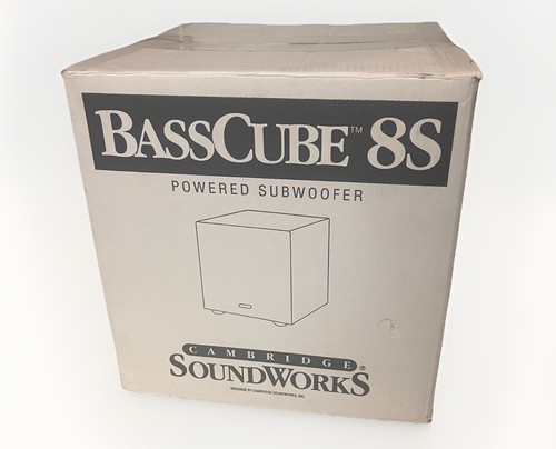Cambridge SoundWorks BassCube 8S Powered Subwoofer C1BC08SE Slate NEW SEALED Vtg 706625003647| eBay