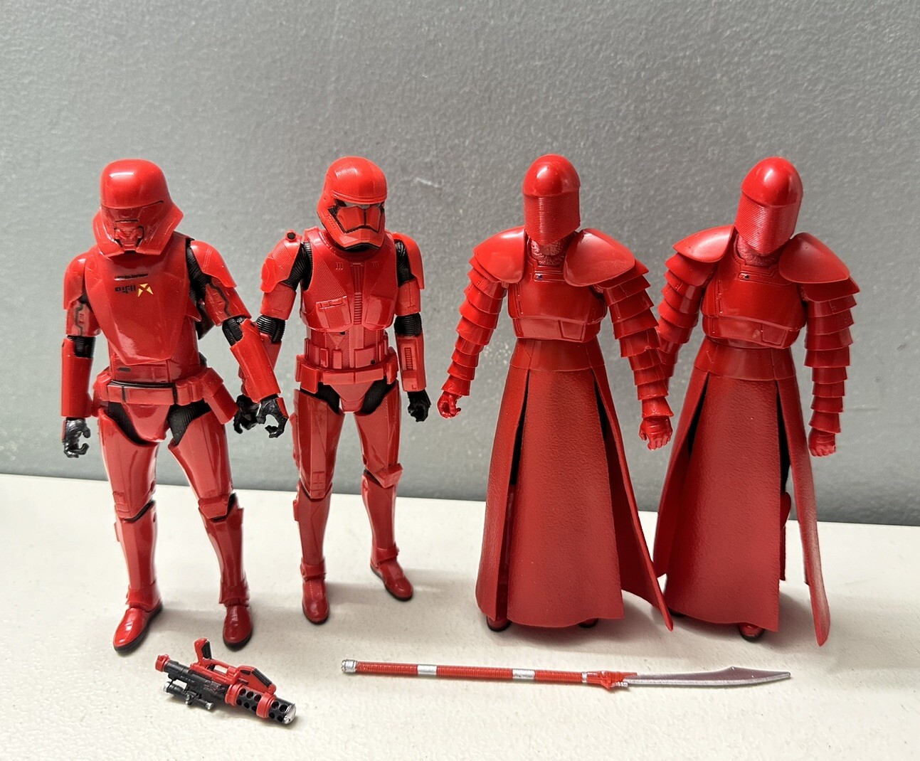 Star Wars Black Series Lot Of 4 Sith Jet Trooper & Elite Praetorian ...