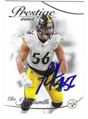 Signed ALEX HIGHSMITH 2023 Prestige Pittsburgh Steelers card #243 w ...