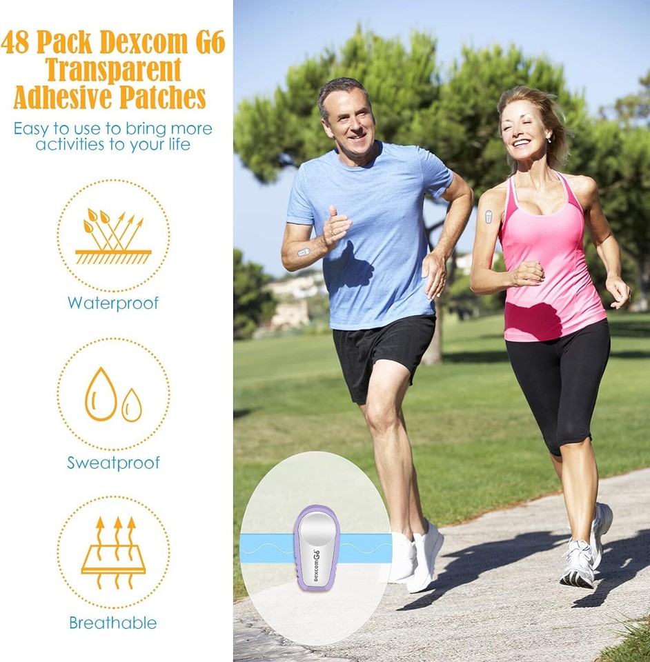 Dexcom G6 Overpatch Waterproof Transparent G6 Adhesive Patches Clear ...