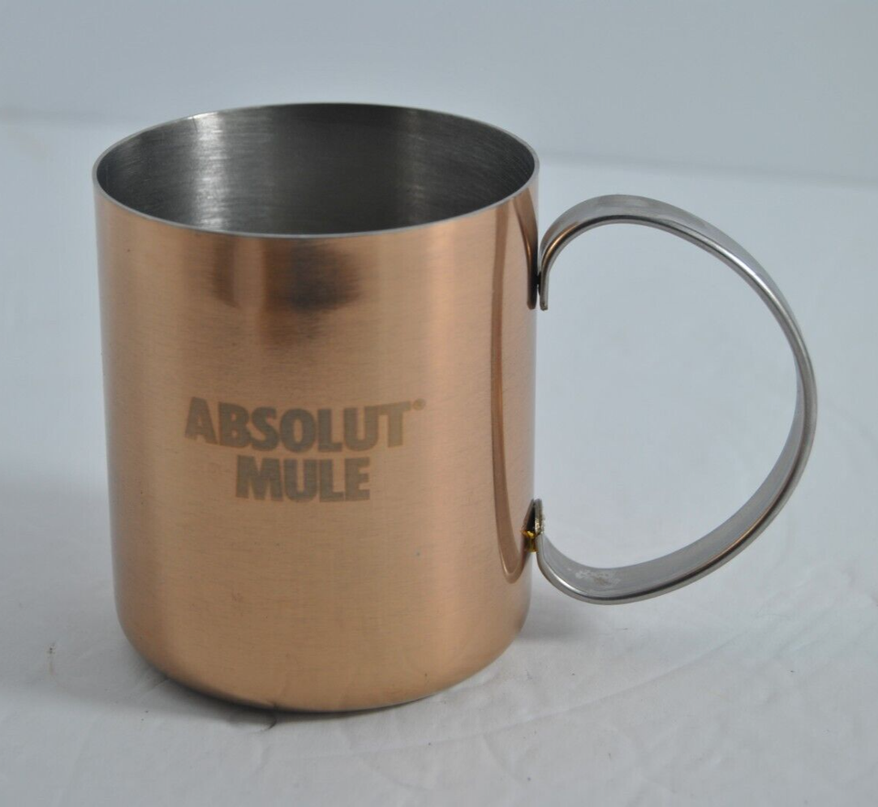 Absolut Mule Vodka Copper Tone Metal Cup Mug 3.5 in 8 oz. | eBay
