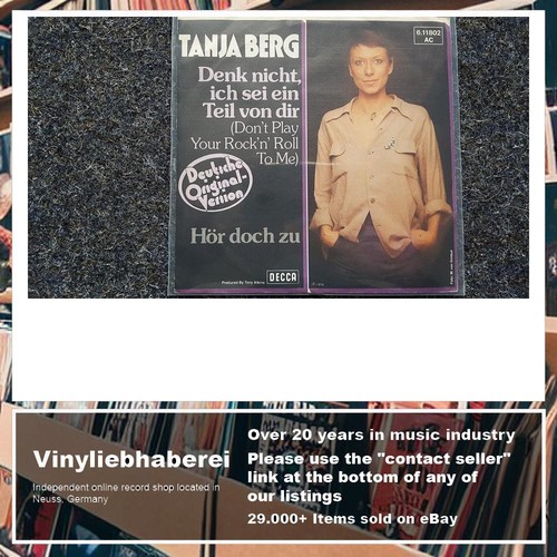 Tanja Berg - Denk nicht, ich sei ein Teil von dir 7'' Single [Smokie ...