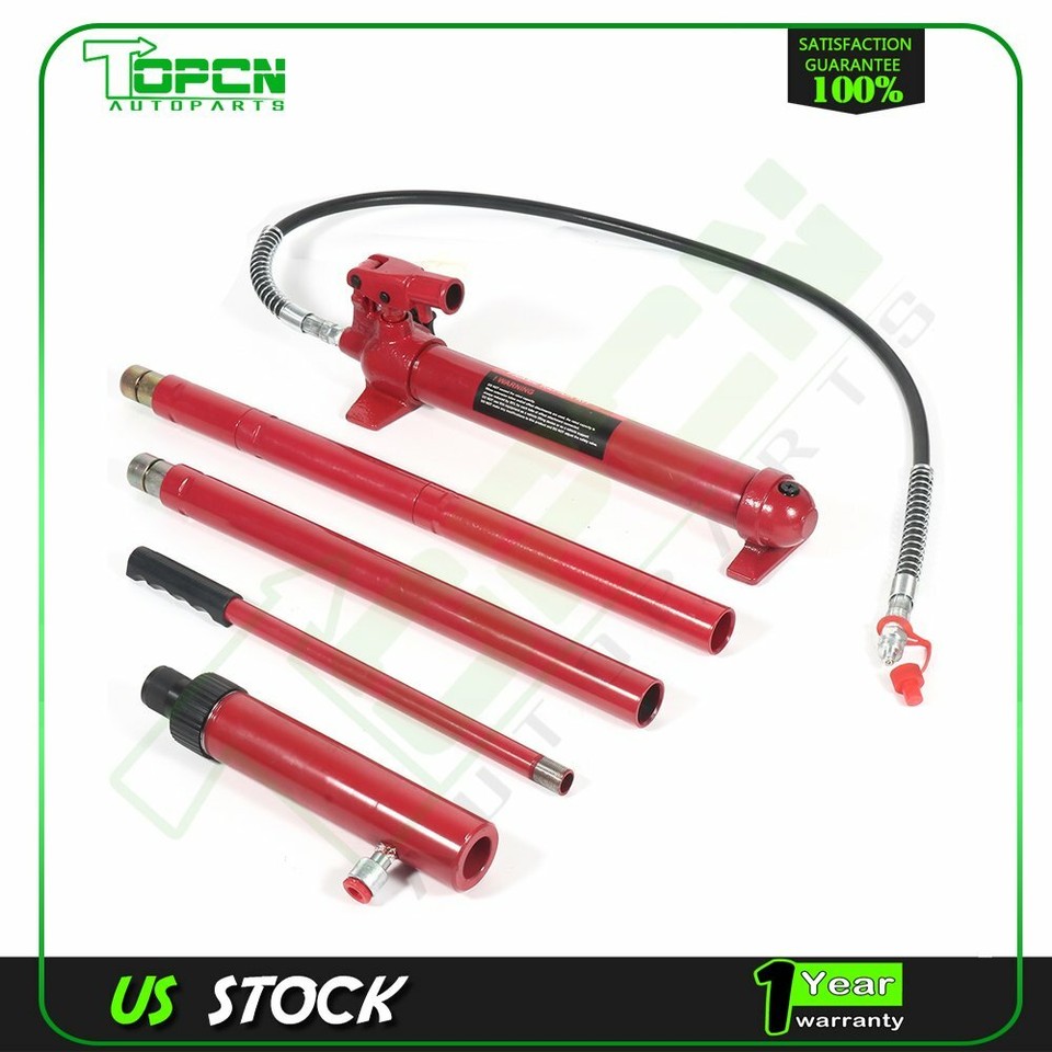 Power Hydraulic Jack 10 Ton Porta Body Frame Repair Kits Auto Car Tools ...