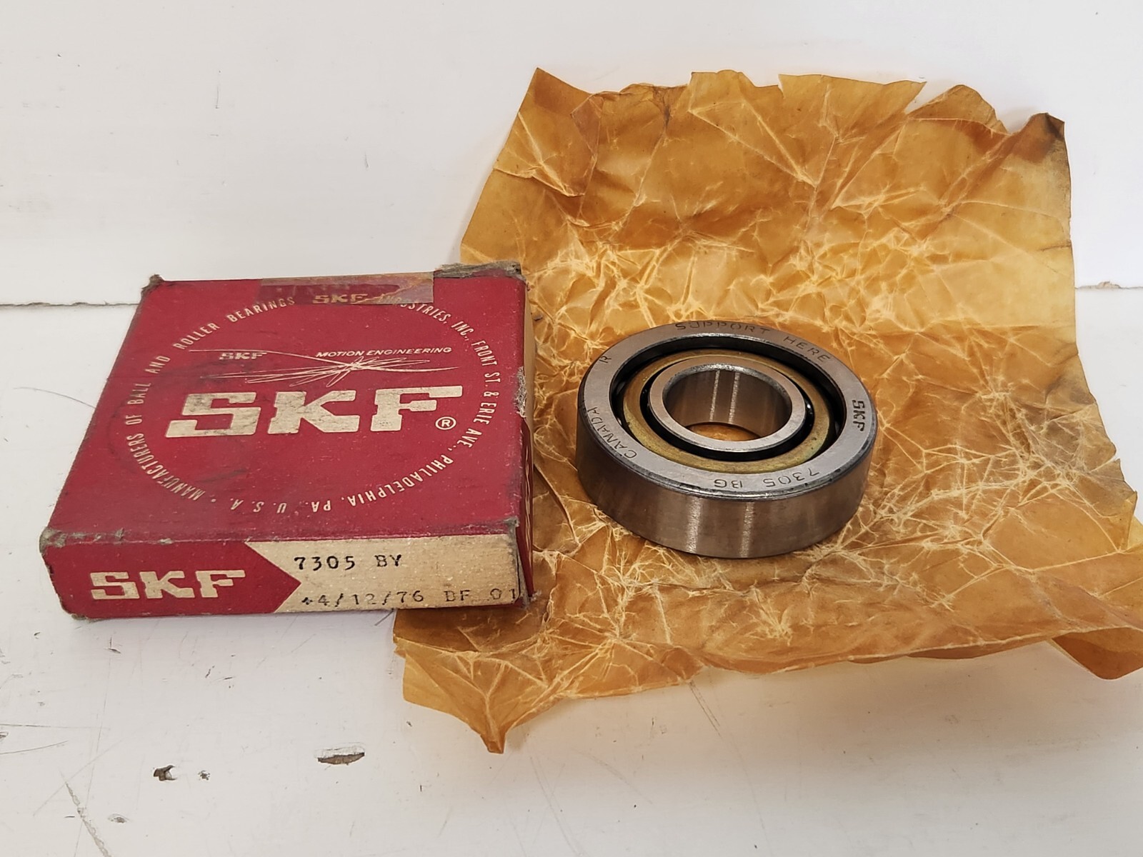 NEW OLD STOCK! SKF ANGULAR CONTACT BALL BEARING 7305BY | eBay