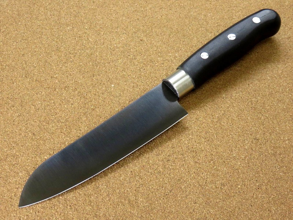 Japanese Masamune Kitchen Dimple Santoku Knife 5.9" Titanium Coating ...