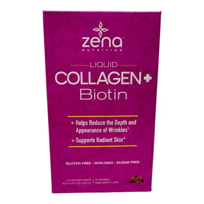 Zena Nutrition Liquid Collagen + Biotin 30 Oz | eBay