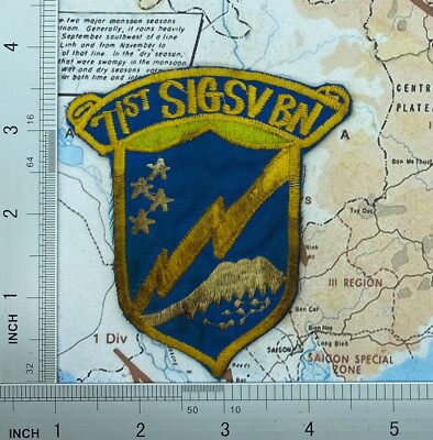 Patch , 71st Signal Service Bn patch , t2-576 | eBay