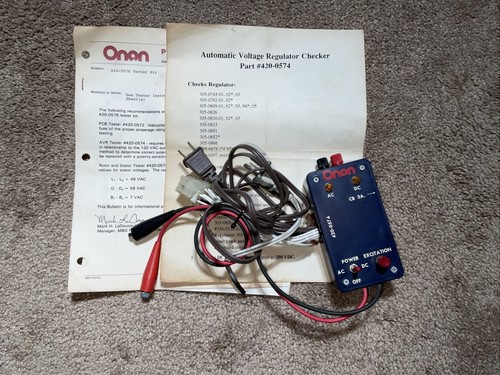 Onan Marine Generator Engine Auto Voltage Regulator Checker Tester 420 ...