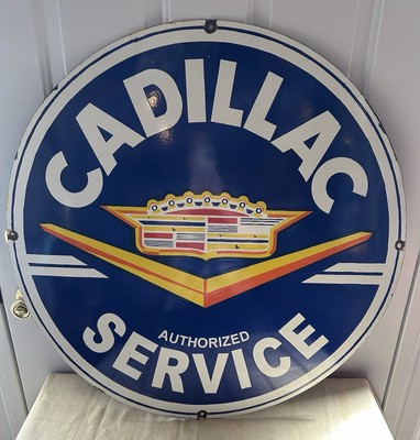Cadillac Service Authorized Advertising Sign | eBay