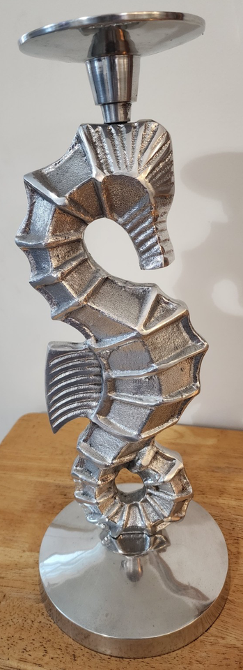 Nautical Metal Seahorse Candle Holder 18" W Candle(Battery)Seahorse ...