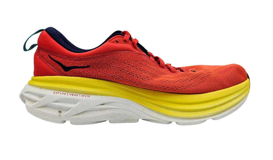 Hoka Z1979* Mens Red Bondi 8 Athletic Running Shoes Size 9.5 D | eBay