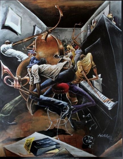 "RENT PARTY" By Frank Morrison Open Ed Art Print 10x12 Matted | eBay