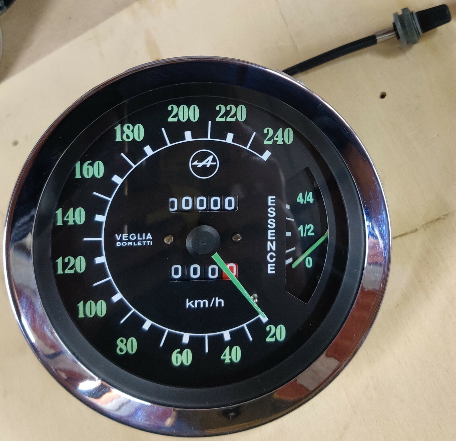 COMPTEUR VITESSE ET COMPTE-TOURS RENAULT ALPINE A110 FASA SPEEDOMETER ...