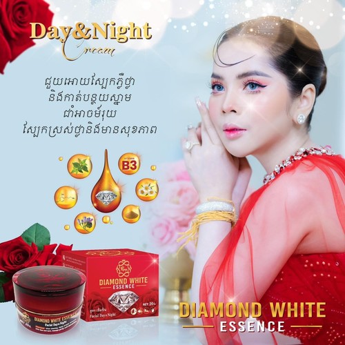 5 Boxes Rouy Diamond Day&Night Cream 5ខ្លង គ្រីមបំប៉នស្បែកមុខ ថ្ងៃ&យប់ ...