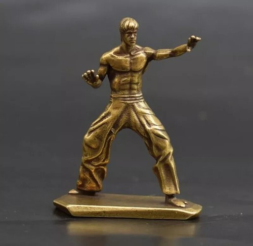 Brass Kung Fu Statue Figurine Sculpture Wing Chun Action Figure Decor ...