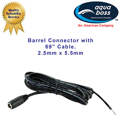 Barrel Connector 2.5mm x 5.5mm with 69 inch Cable | eBay