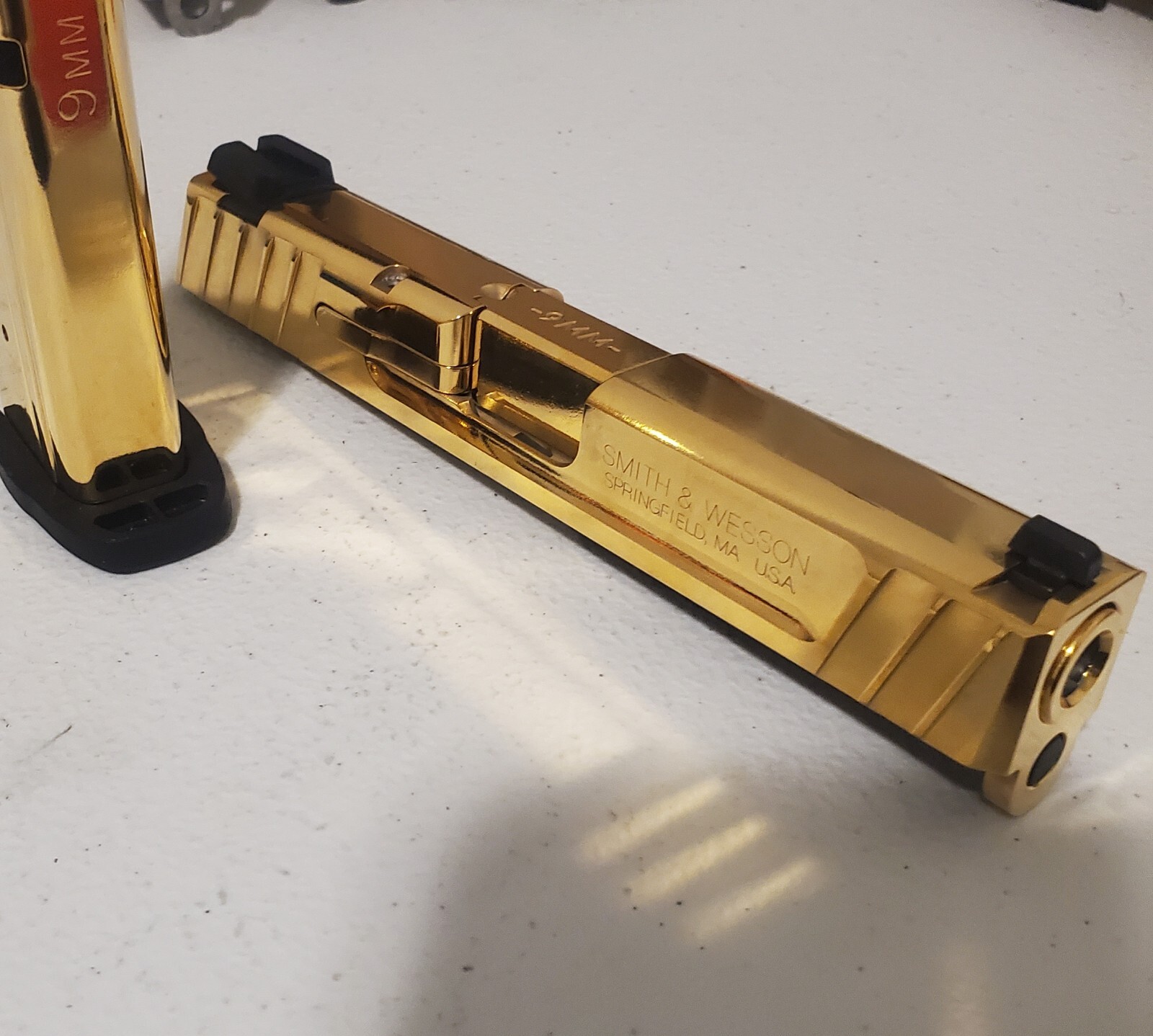 Smith And Wesson Sd9ve Slide 24k Gold Plated (Barrel Not Included) | eBay