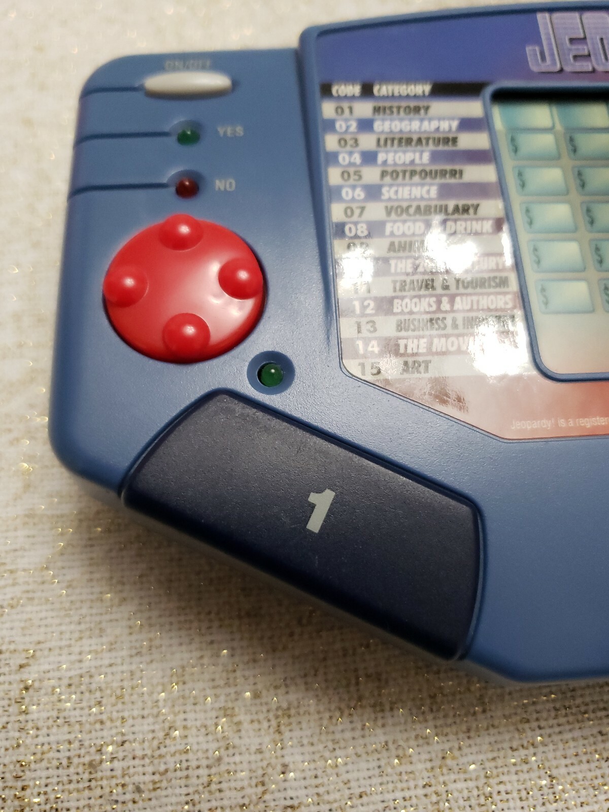 1995 Jeopardy Vintage Tiger Electronic Handheld Game Console w ...