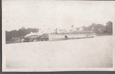 VINTAGE PHOTOGRAPH 1920-30'S FERRY BOAT HARBOR BAY MICHIGAN NEW YORK ...