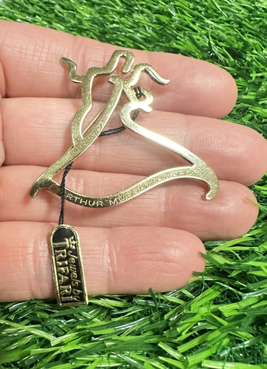 Vintage Rare Dancing Couple TRIFARI Arthur Murray Awa… - Gem