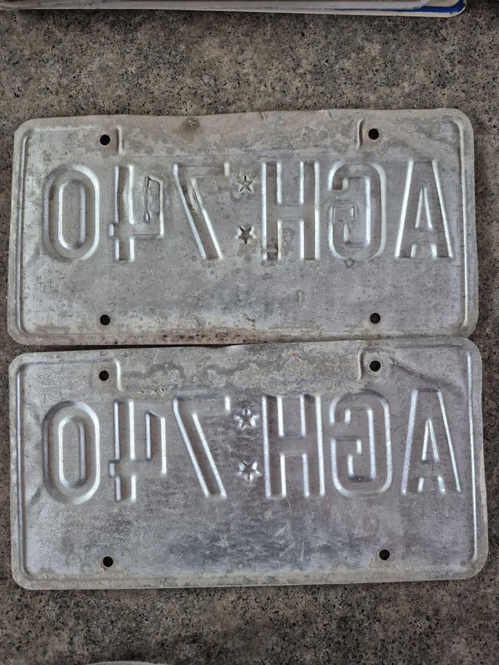 Matching Set pair 1986 South Dakota License Plates Mount Rushmore ...