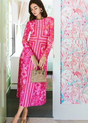 (取寄) リリー ピュリッツァー レディース Upf 50+ ドレス Lilly Pulitzer women Zelena Upf 50+ Dress Sun Shell Pink Big Party s-l400.jpg