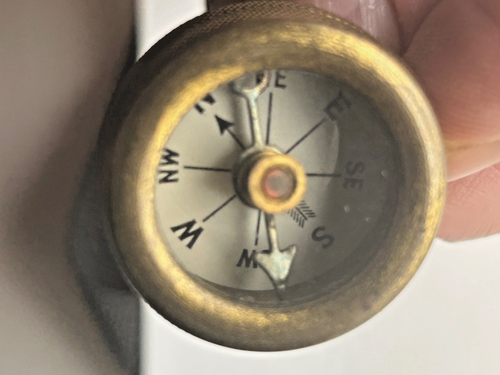 Vintage Marbles (Gladstone Michigan) Compass Pin | eBay