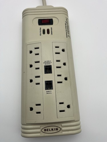 Belkin F5C695 SurgeMaster II Power Strip Surge Protector 8-Outlet | eBay