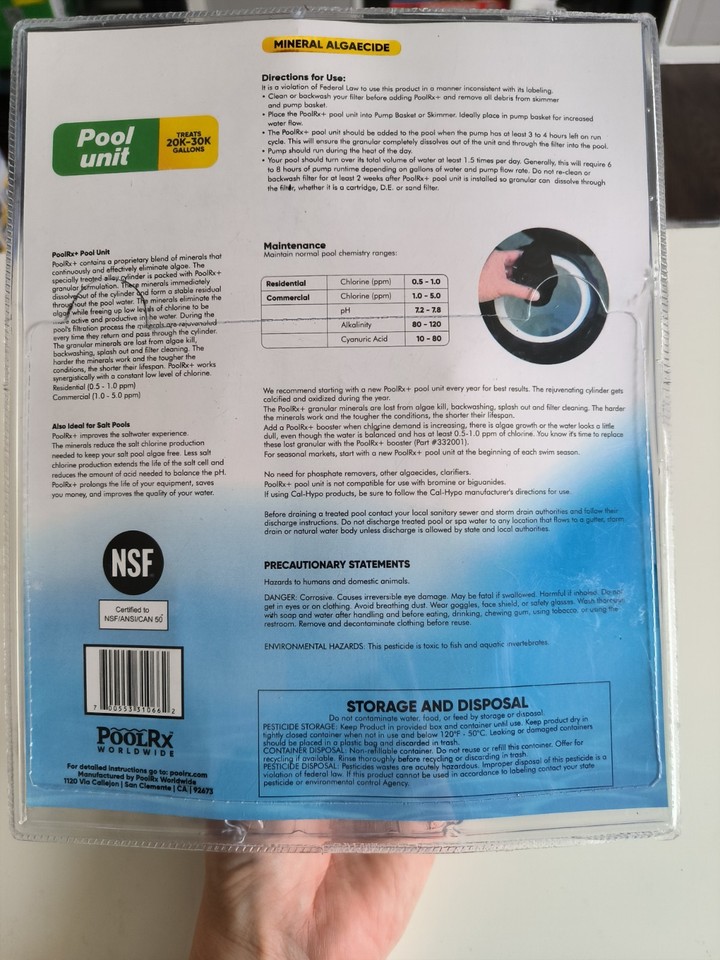 Pool R-X Plus Black Unit for 20,000 to 30,000 Gallons (331066) NEW ...