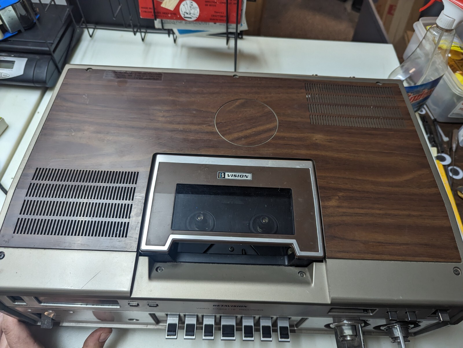 RARE Vintage Sears Betamax Betavision VCR Player Recorder Wood Grain ...