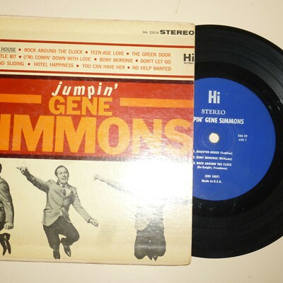 ROCKABILLY 33 RPM 7" JUKE BOX RECORD - JUMPIN' GENE SIMMONS - STEREO HI ...
