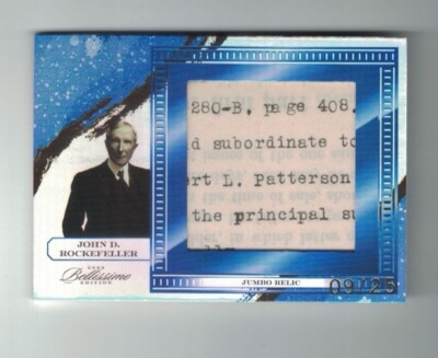 JOHN D. ROCKEFELLER 2024 Pieces Of Past Bellissimo Edition BLUE JUMBO ...