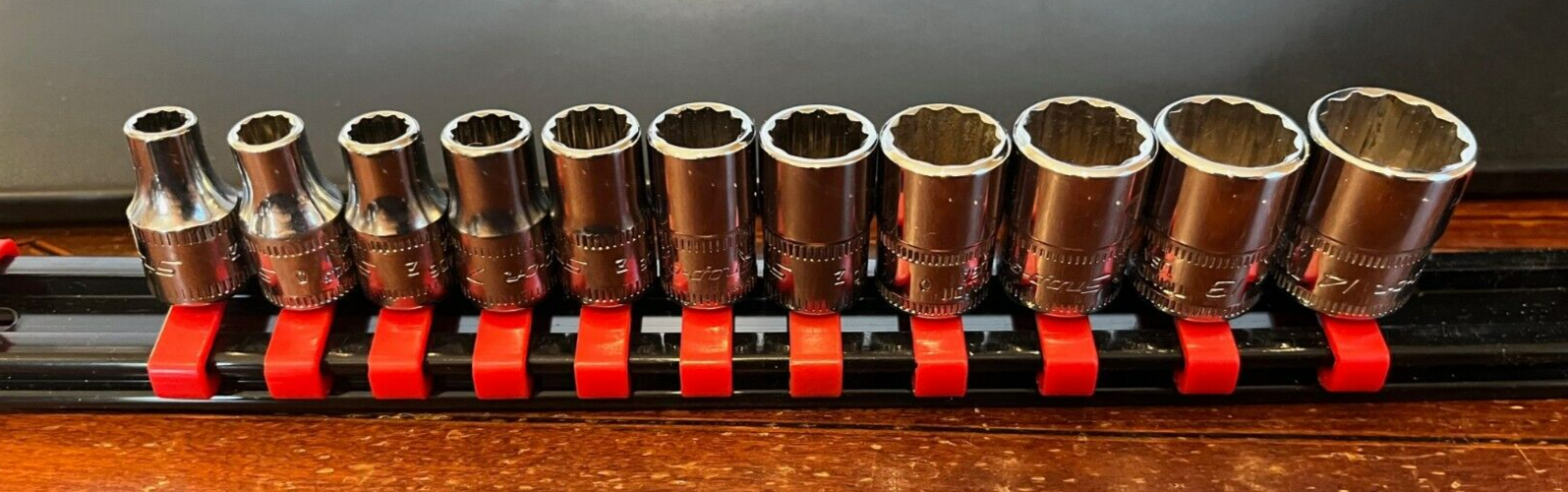 Snap-on 111TMMDY 11 pc Metric 1/4 drive 12 pt Socket Set 5,5.5,6-14 ...