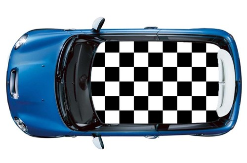 Checker Pattern Mini Cooper Roof Wrap Vinyl Graphic Decal Sticker New ...