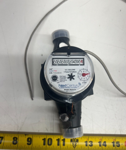 New Century Hot Water Meter M201CH-10G 30 GPM Max Flow 3/4" Pipe SIze ...